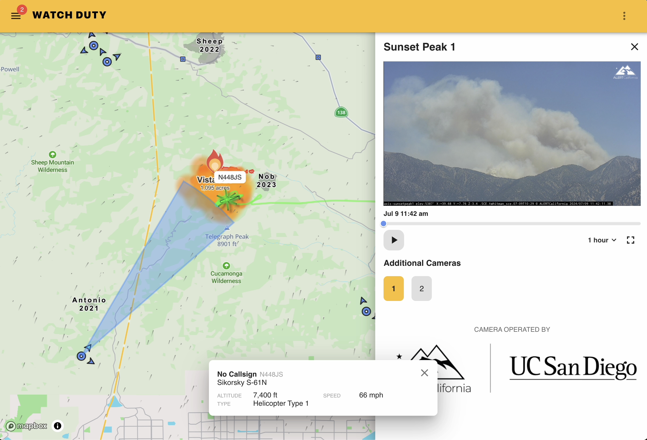 ALERTWest & ALERTCalifornia wildfire camera integration - Watch Duty